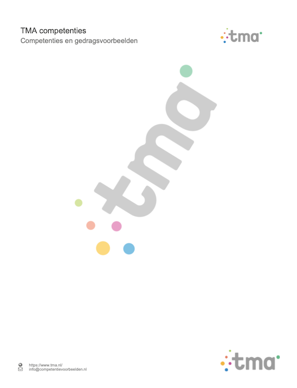 Supporting TMA Materials