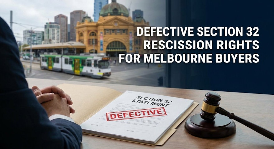 Defective Section 32 Rescission Rights for Melbourne Buyers