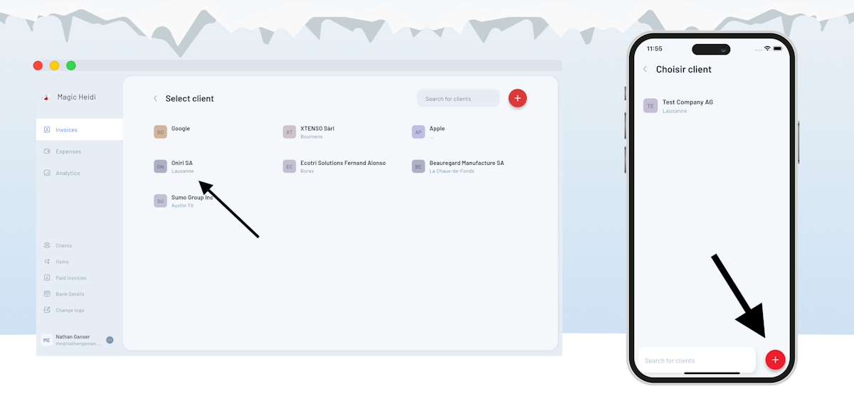 Einfach eine Rechnung mit Magic Heidi erstellen